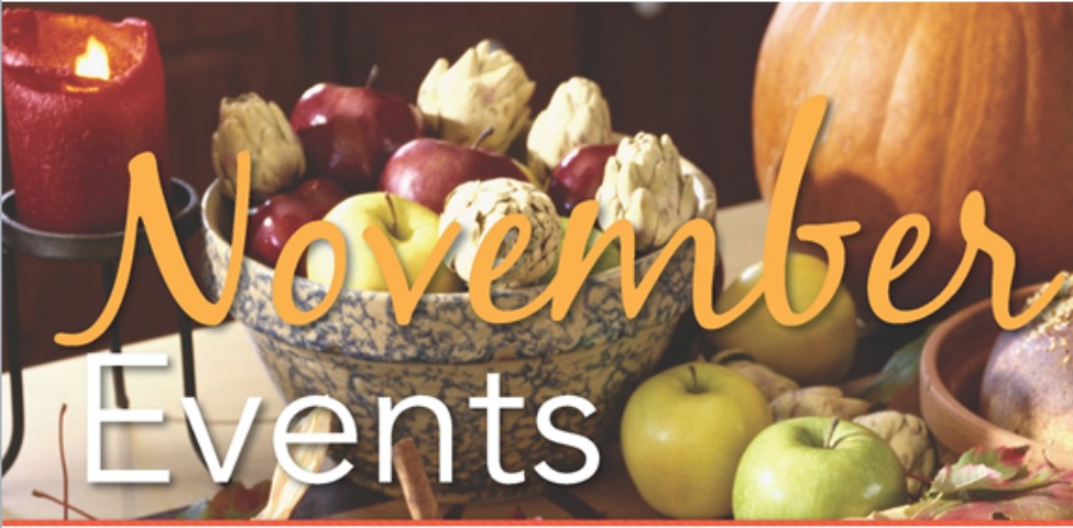 Clay Coyote November 2017 Events