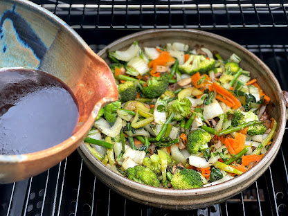 Cooking with Coyotes: Grilled Stirfry - Clay Coyote